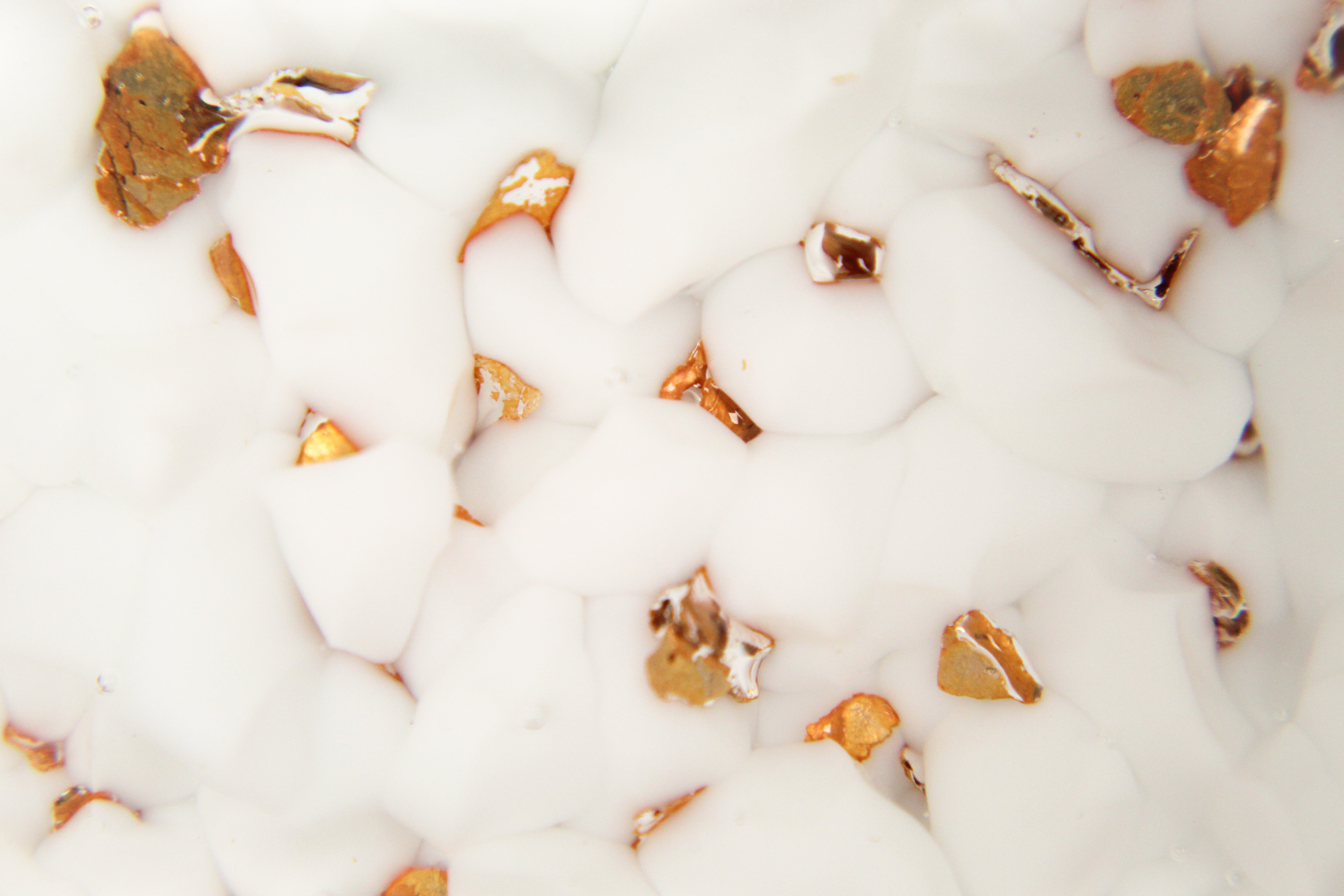 Pebble | Gold Fleck White | 4” CC Pull – Windborne Studios